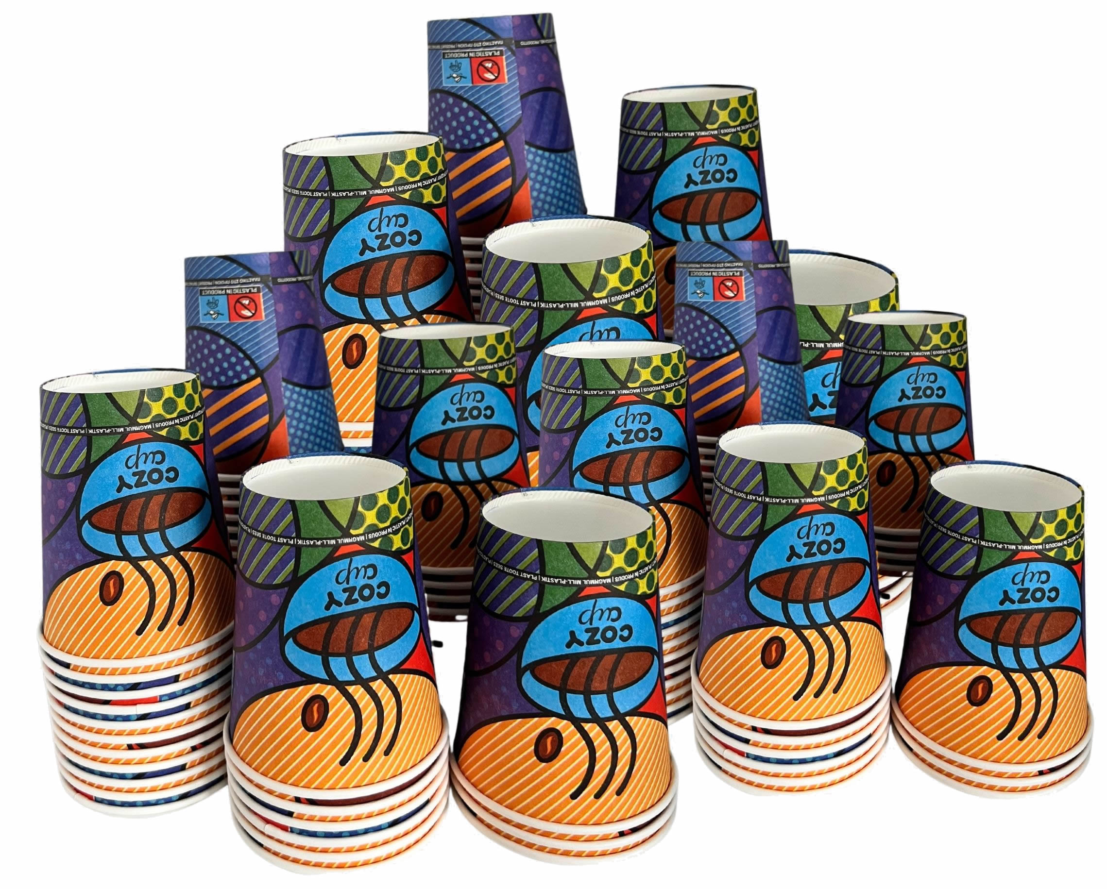 Kaffeebecher Einweg Pappbecher To Go Pappe COZY CUPS Kaffee Tee ...