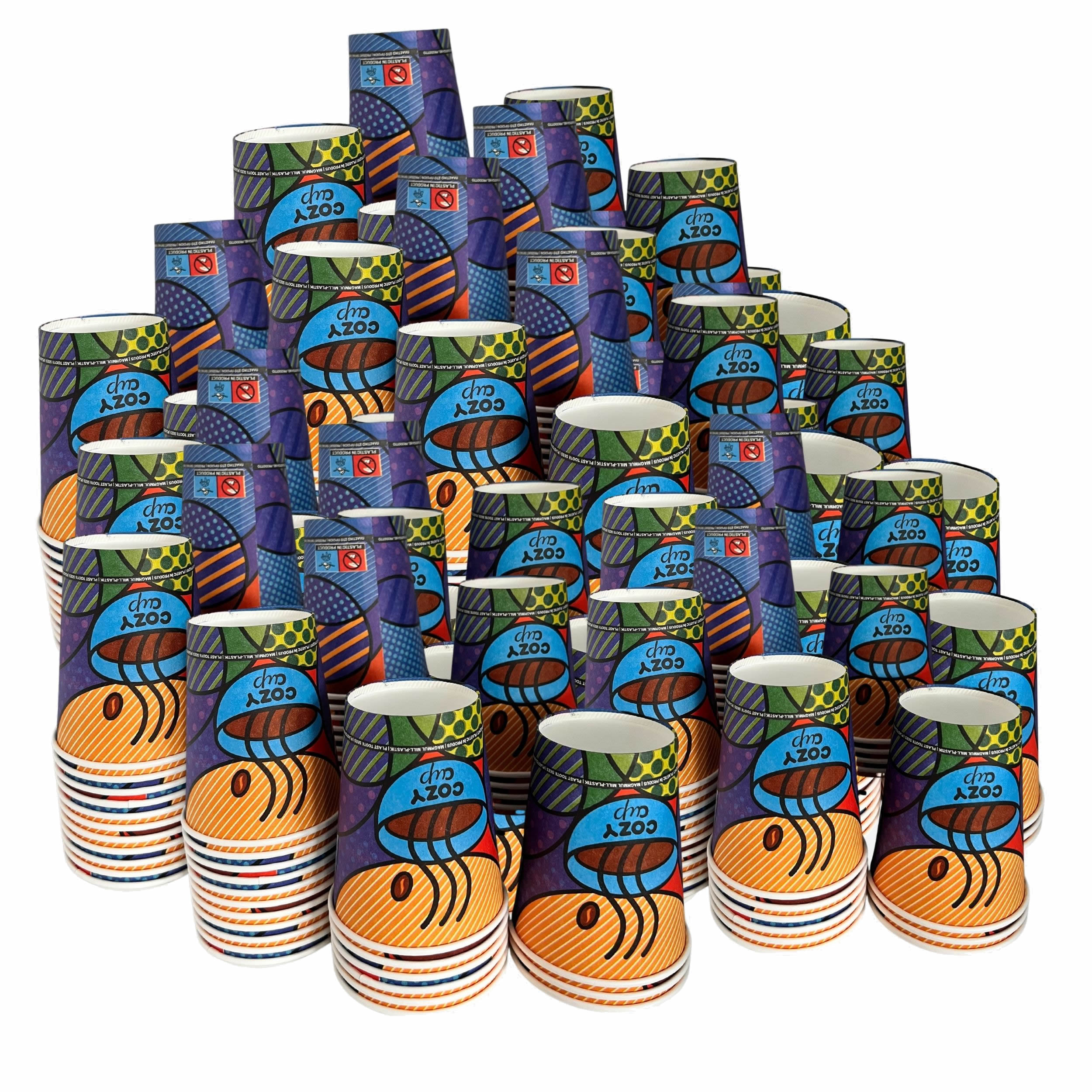 Kaffeebecher Einweg Pappbecher To Go Pappe COZY CUPS Kaffee Tee ...